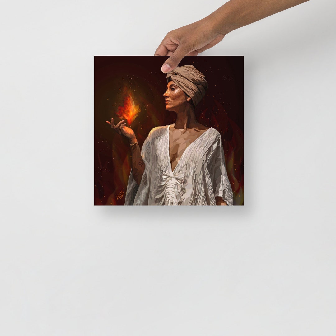 In Her Blaze Luster Poster - Etsy