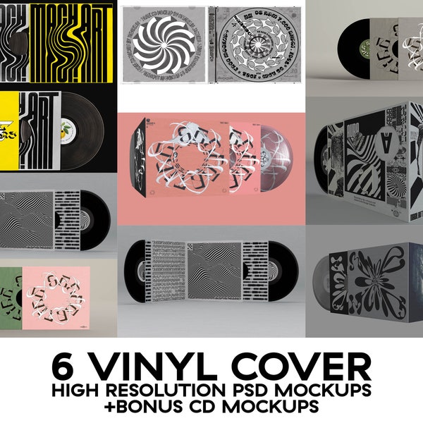 Vinyl Record Cover Template - Etsy