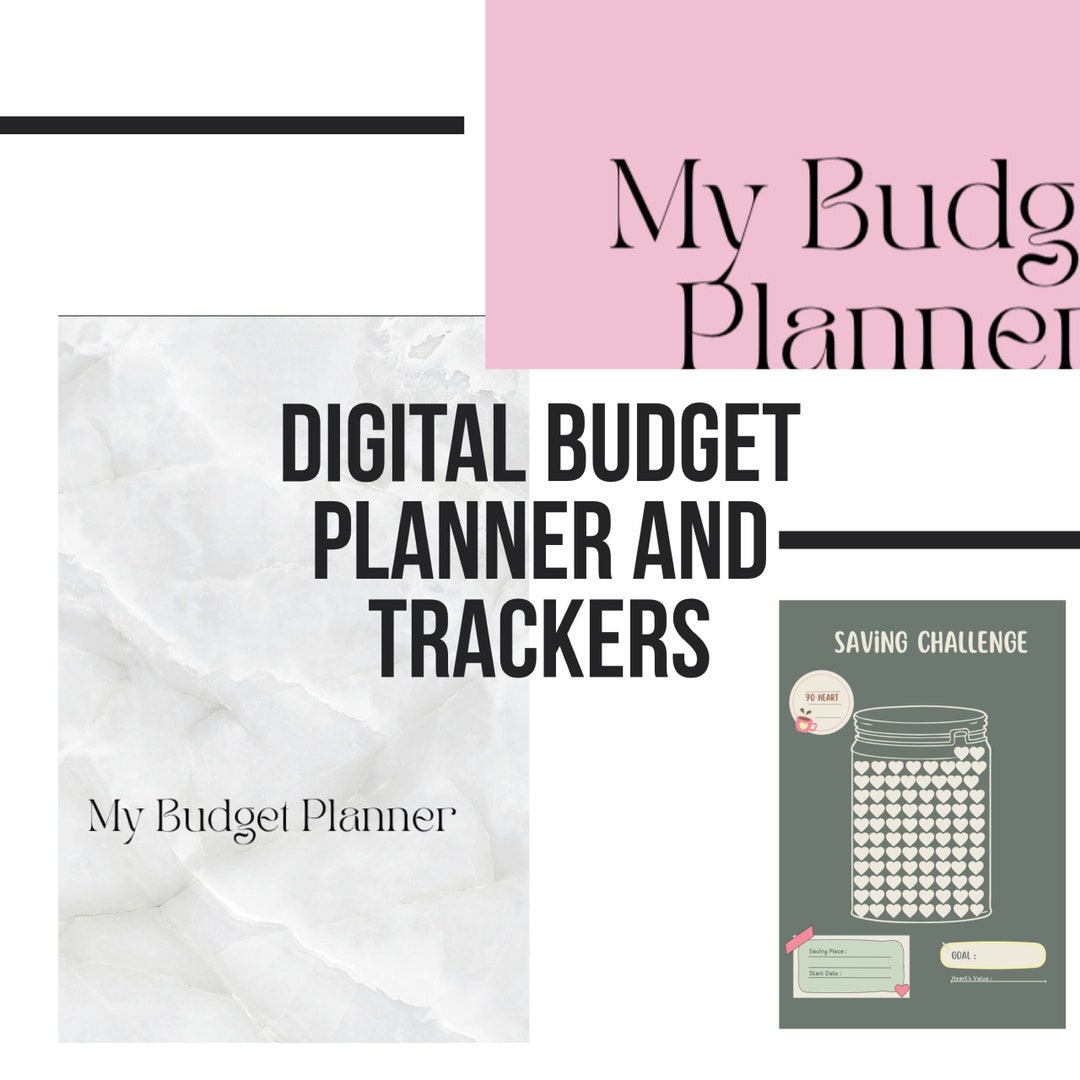 Budget Planner and Tracker Savings Challenge Money Saver Financial ...