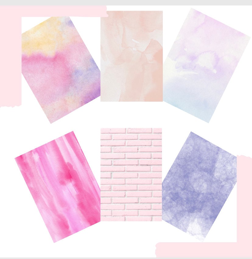 50+ Pastel Wall Art Gallery BUNDLE. Pastel Watercolor Digital Paper ...