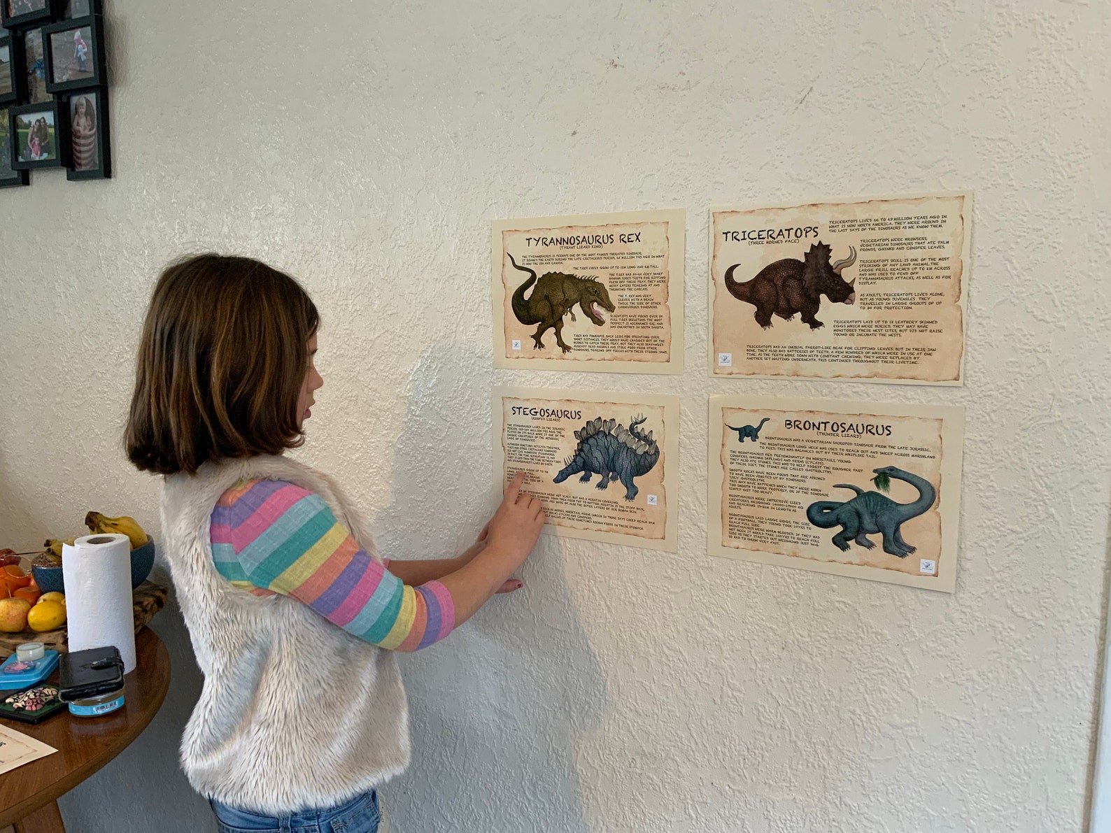 Dinosaur Poster. Kids Poster. T.rex Poster. Fact Poster. Individual. A4 ...