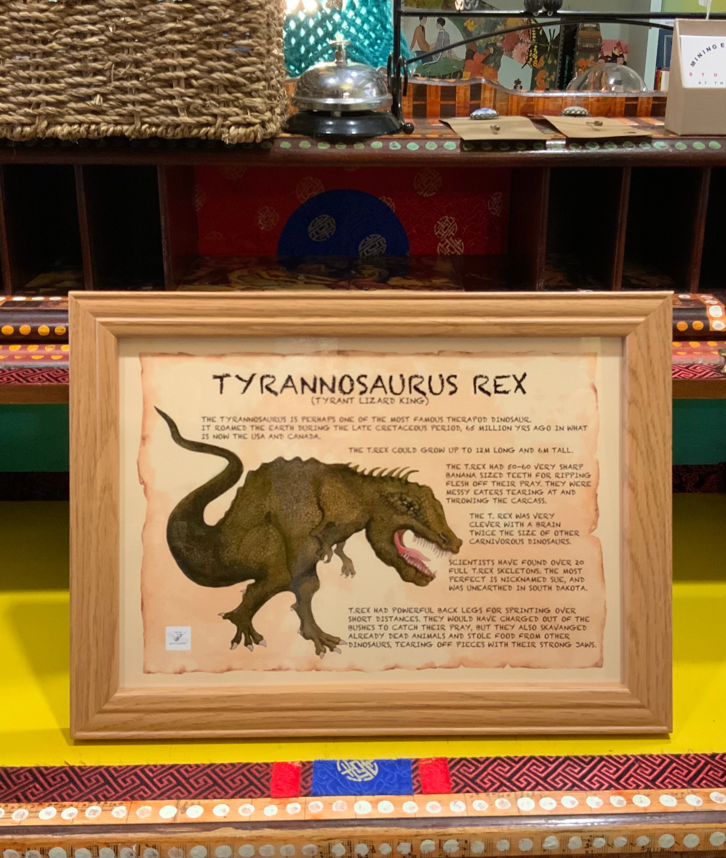 Dinosaur Poster. Kids Poster. T.rex Poster. Fact Poster. Individual. A4 ...