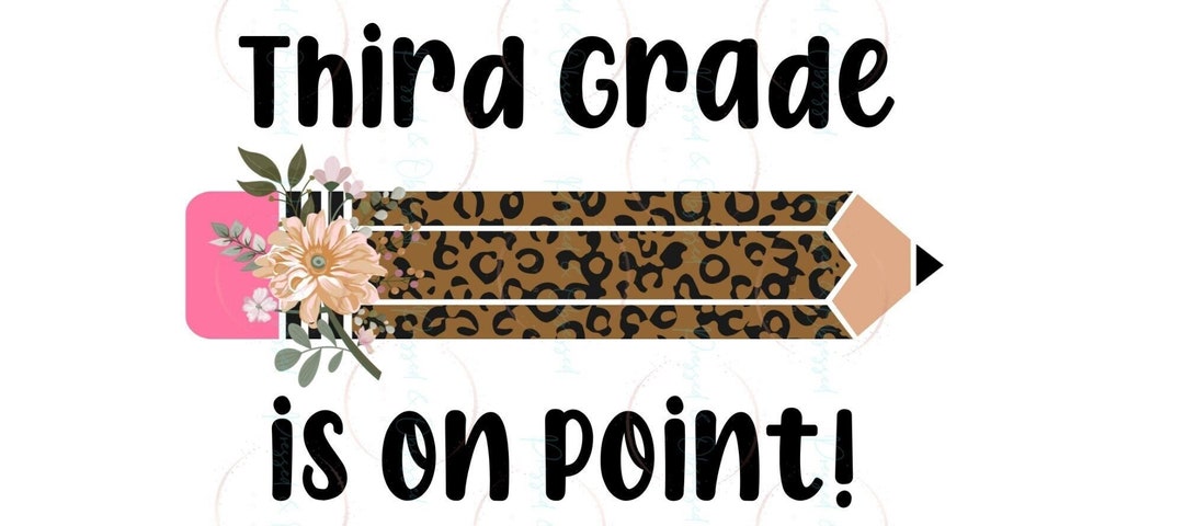 Third Grade is on Point PNG - Etsy