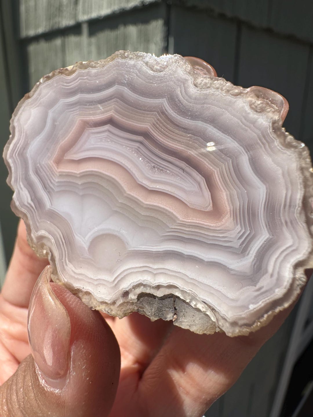 Stunning Lavender Pink Laguna Agate 3D Parallax Banding - Etsy