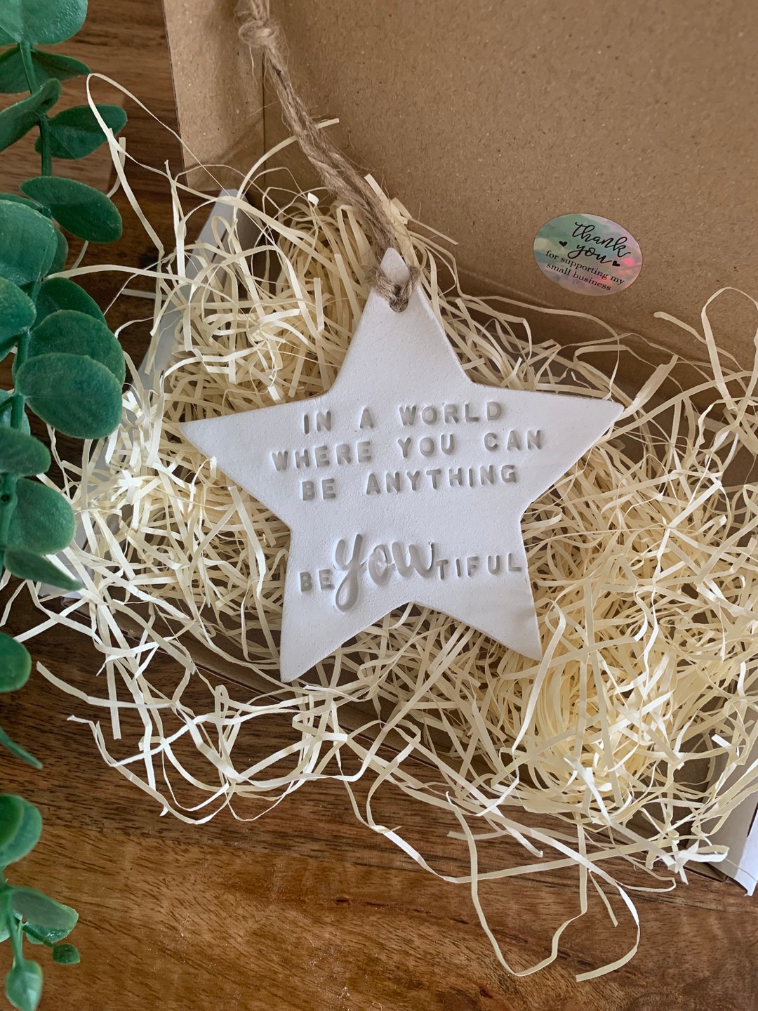 Handcrafted Clay Star Sign: Personalized Hanging Decoration - Etsy UK