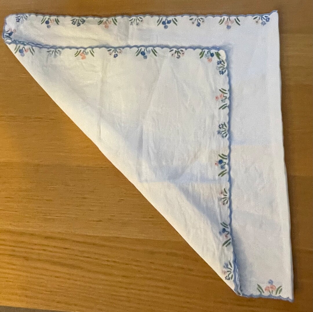 Vintage Embroidered Dressing Table Cloth - Etsy