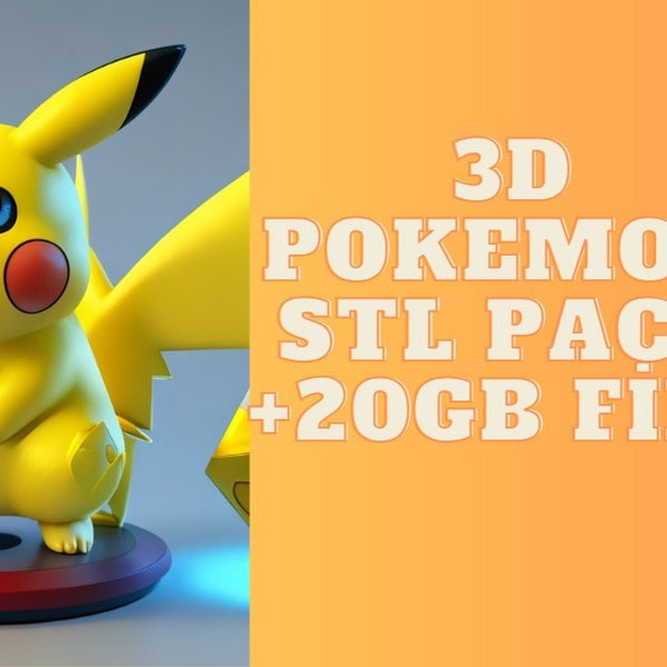 Pokemons Stl Files - Etsy