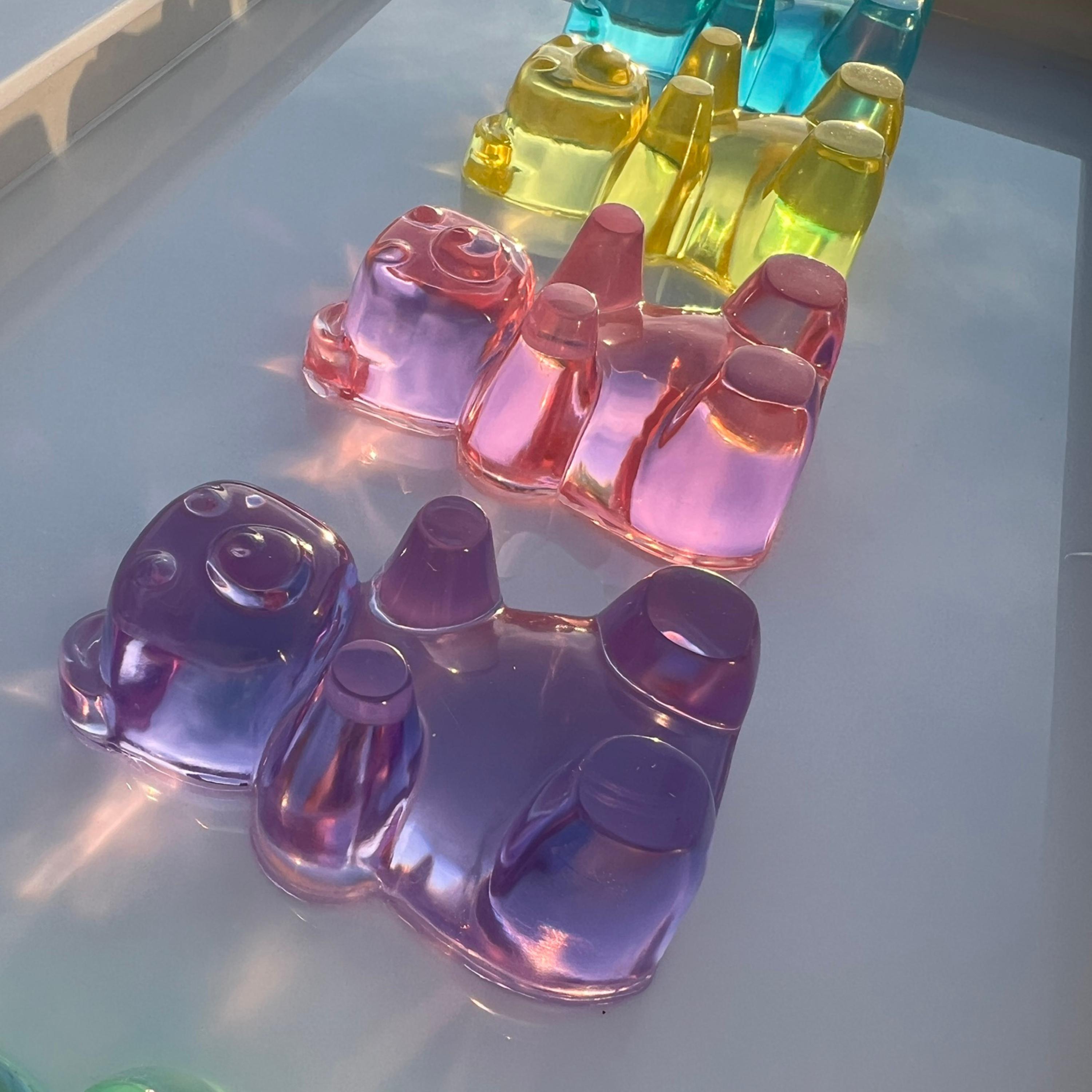 Resin Gummy Bear Wall Art, 3D Resin Art, Pop Art Quirky Decor, Wall ...