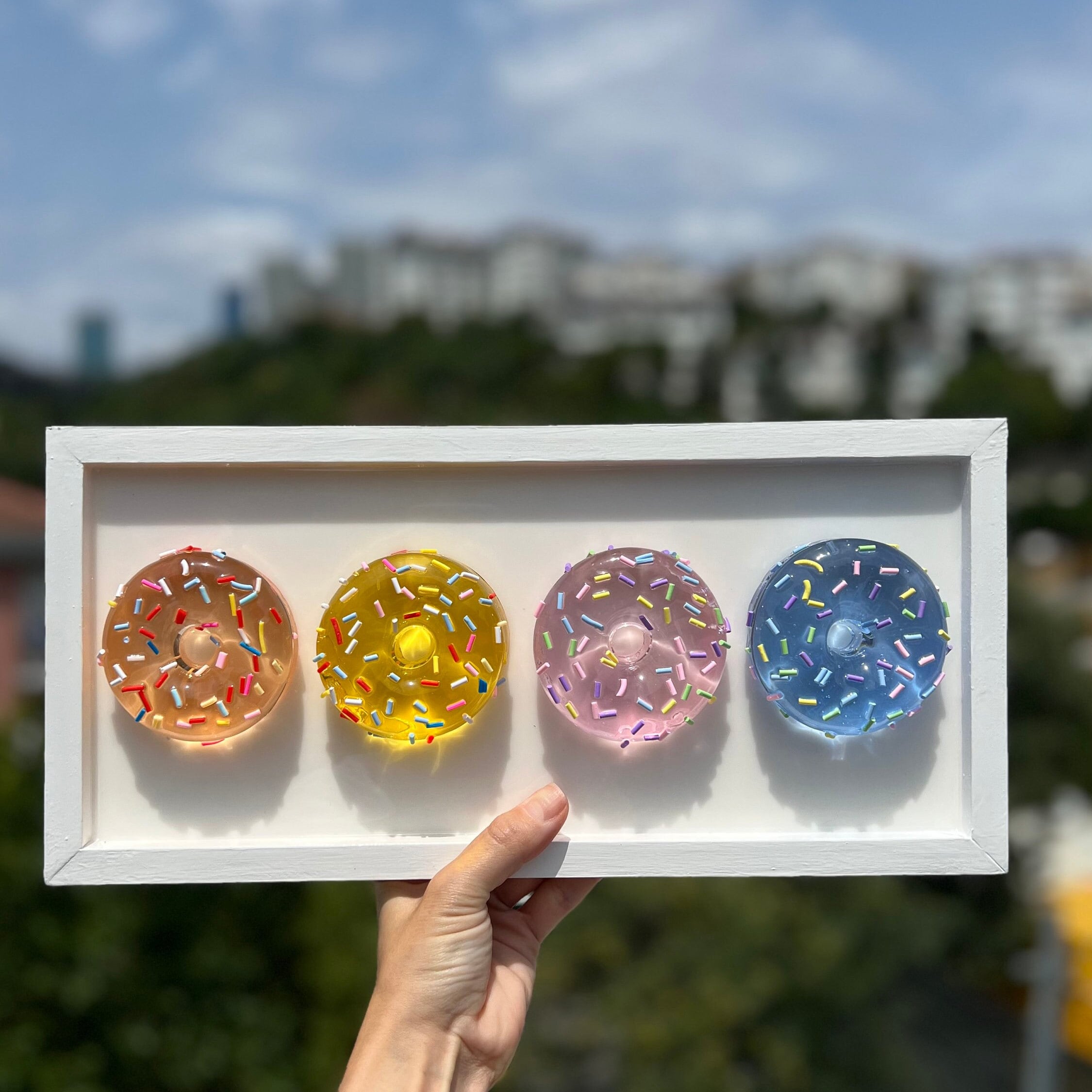 Resin Donut Wall Art, Donut Frenzy, 3D Resin Art, Pop Art, Resin Art ...