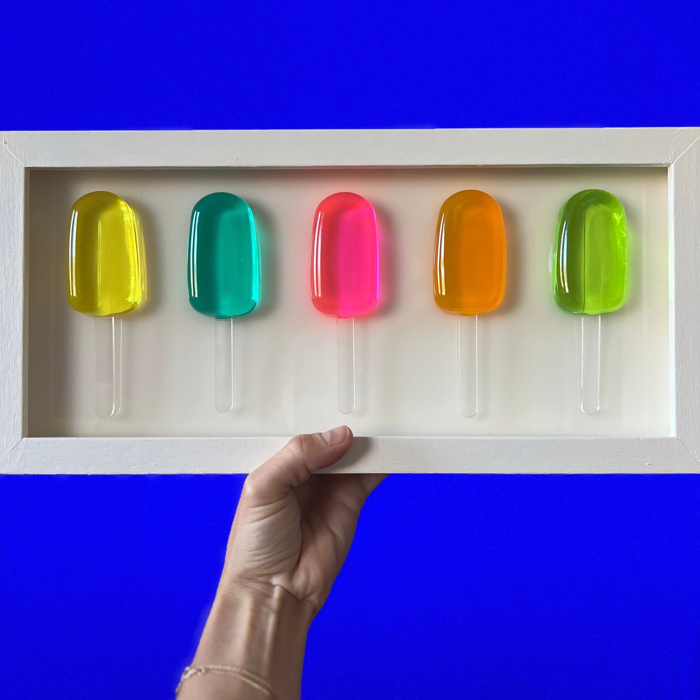 Resin Popsicle Wall Art, 3D Resin Art, Pop Art Unique Wall Art ...