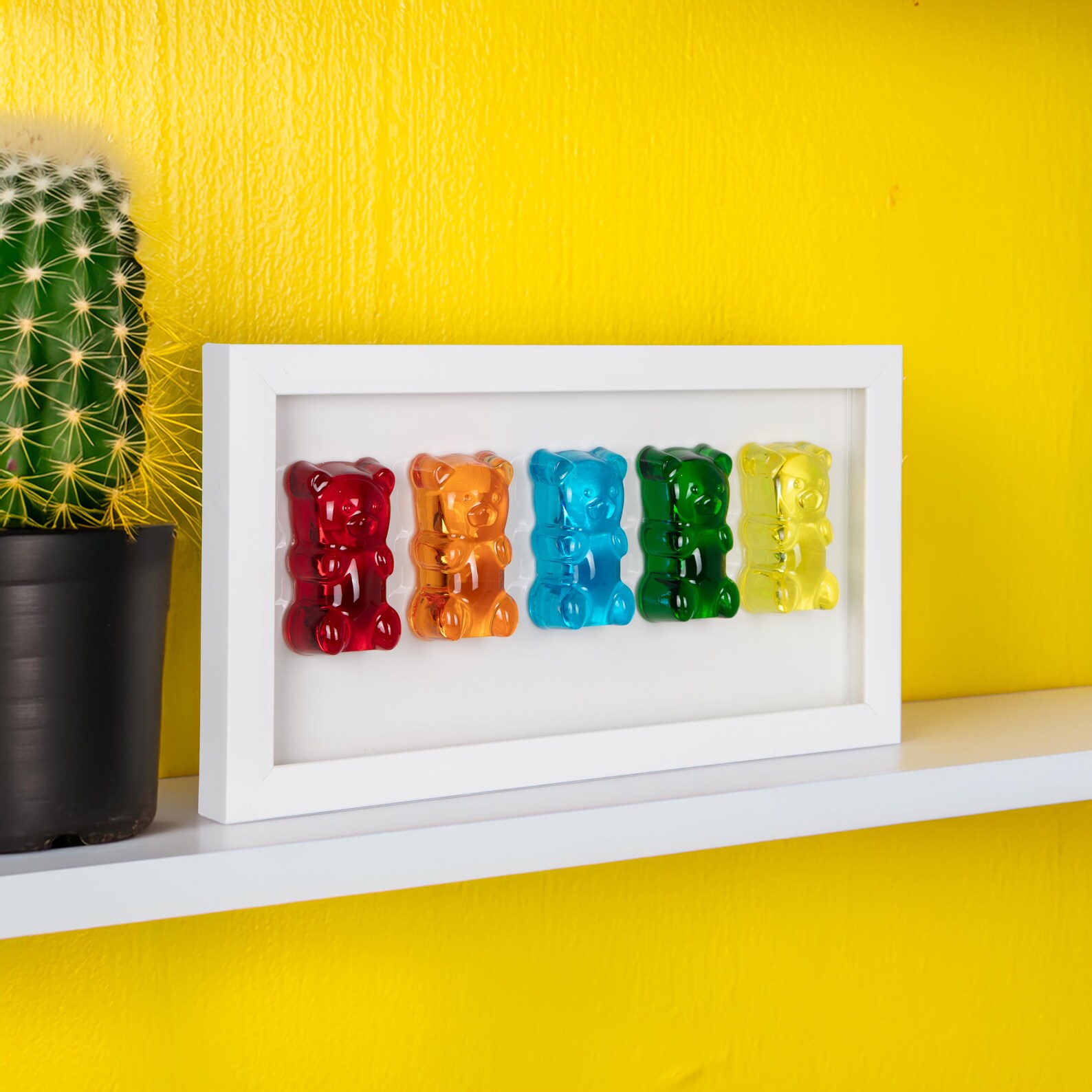 Gummy Bear Resin Wall Art, 3D Resin Art, Pop Art Quirky Decor, Wall ...