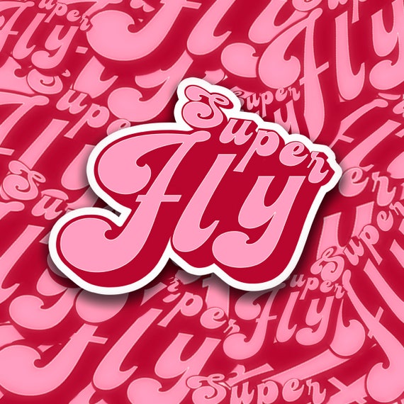 Super Fly Retro Png File With Border Png Super Fly Vintage - Etsy