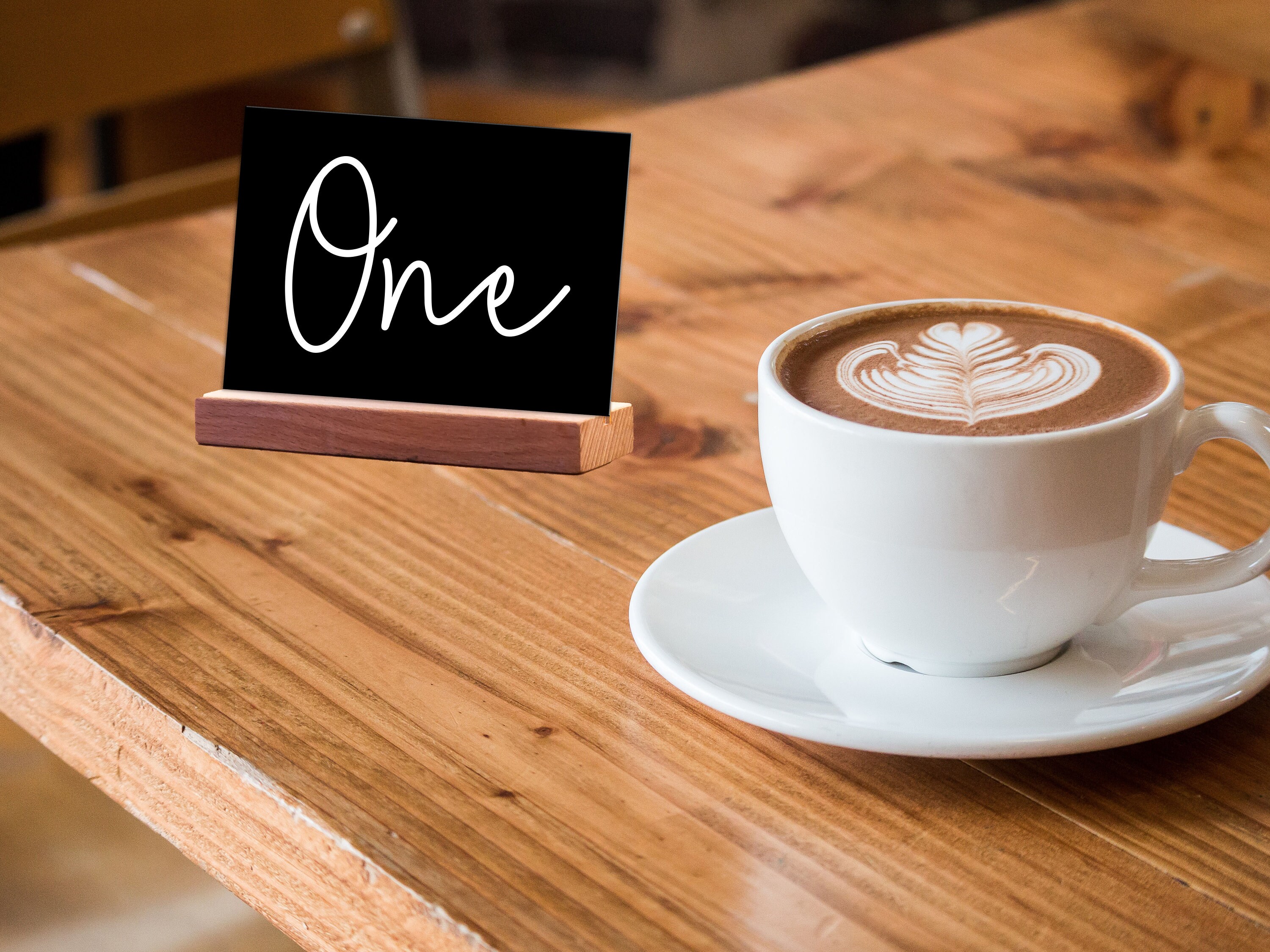 Black Acrylic Customizable Table Numbers Cafe Table Numbers - Etsy