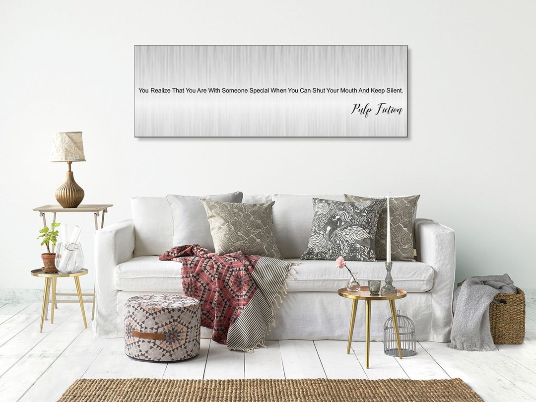 Pulp Fiction Movie Quote Sign - Brushed Aluminum - Etsy UK