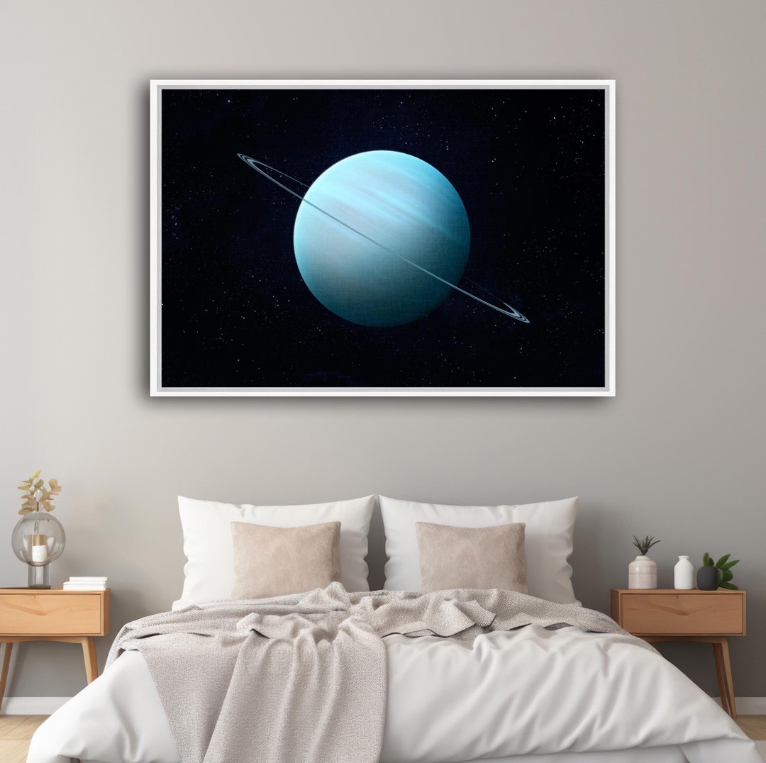 NASA Uranus Poster | Uranus Print | Solar System Print | Minimalist ...