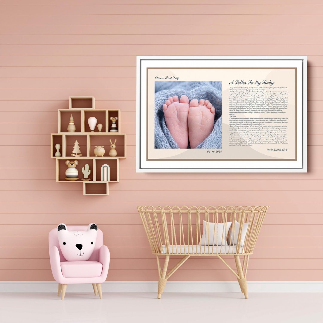 Gift Newborn | Nursery Canvas Art | Custom Quote Wall Hanging | Nursery ...