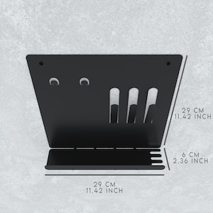 Modern Metal Key Holder, Industrial Entryway Organizer, Floating Shelf ...