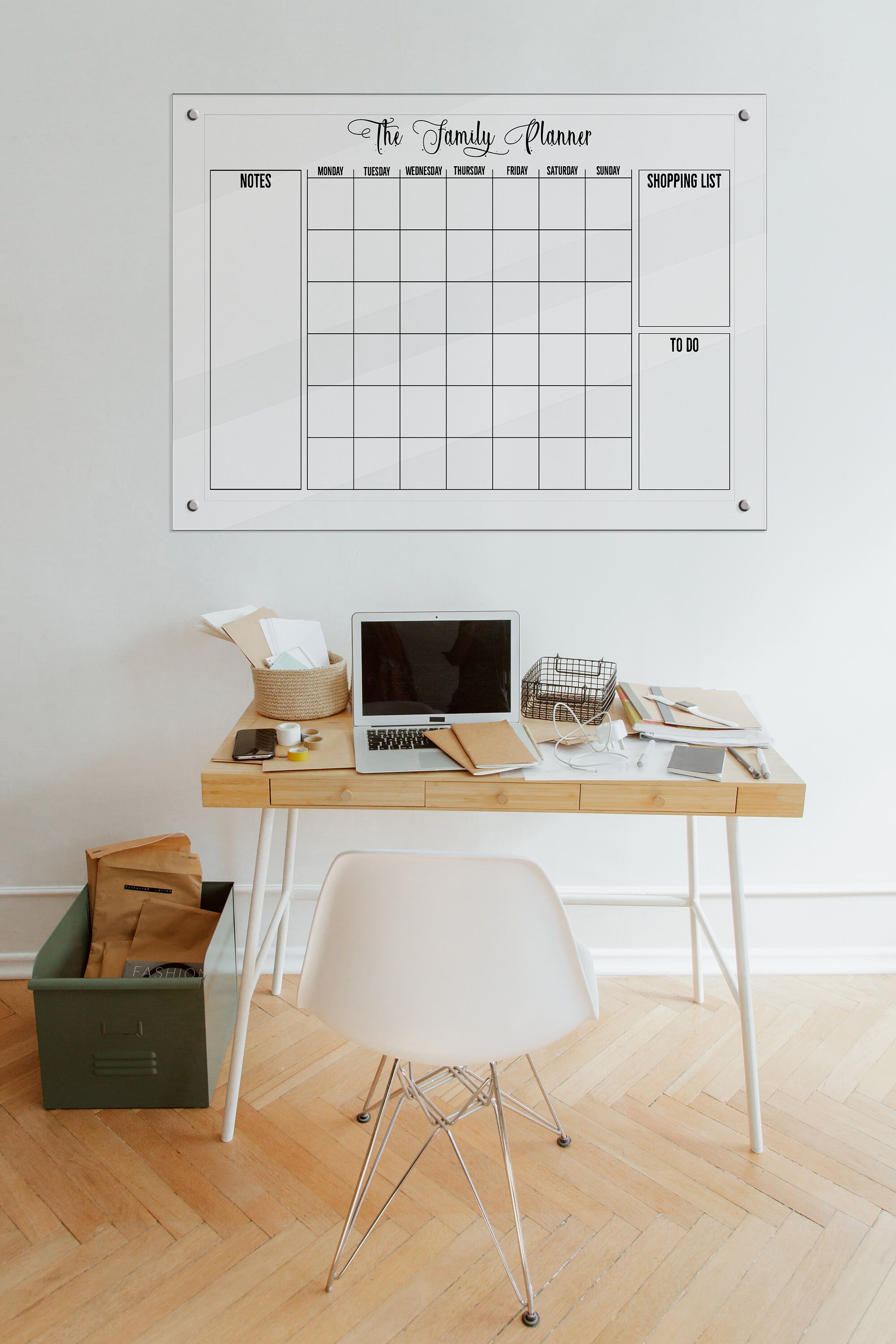 Acrylic Family Planner, Personalized Planner, Monthly and Weekly Wall ...