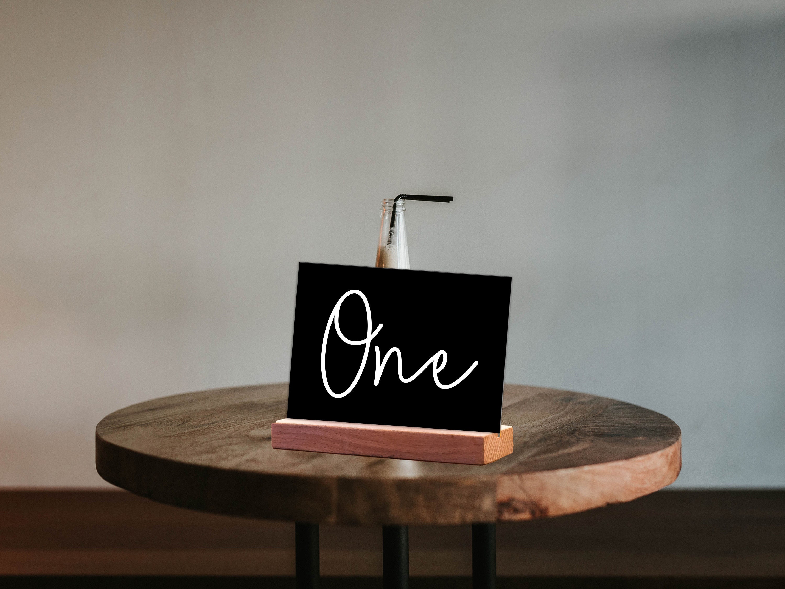 Black Acrylic Customizable Table Numbers Cafe Table Numbers - Etsy