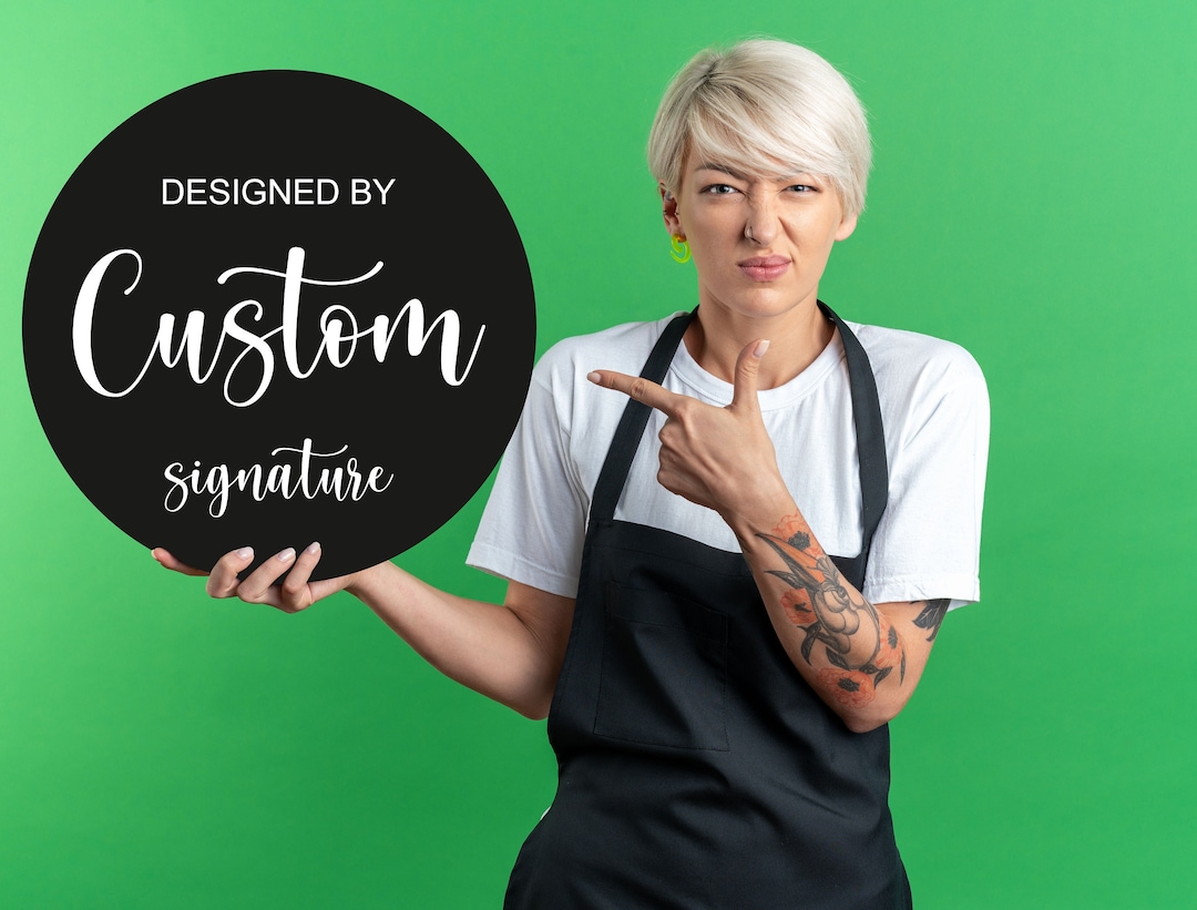 Customizable Acrylic Sign, Black and White Acrylic Customizable Sign ...