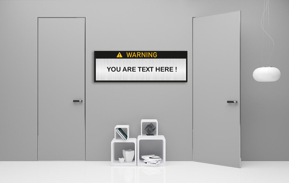 Aluminium Custom Warning Sign Custom Warning Tin Sign - Etsy