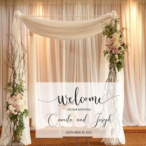 25% OFF Wedding Welcome Sign, Clear Acrylic Wedding Sign, Modern ...