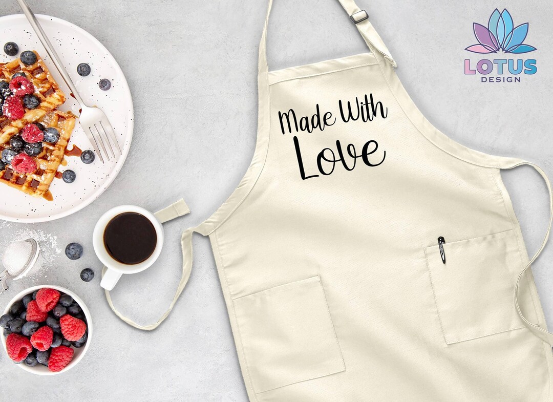 Personalized Apron, Logo Apron, Faux Glitter Apron, Cooking Apron ...