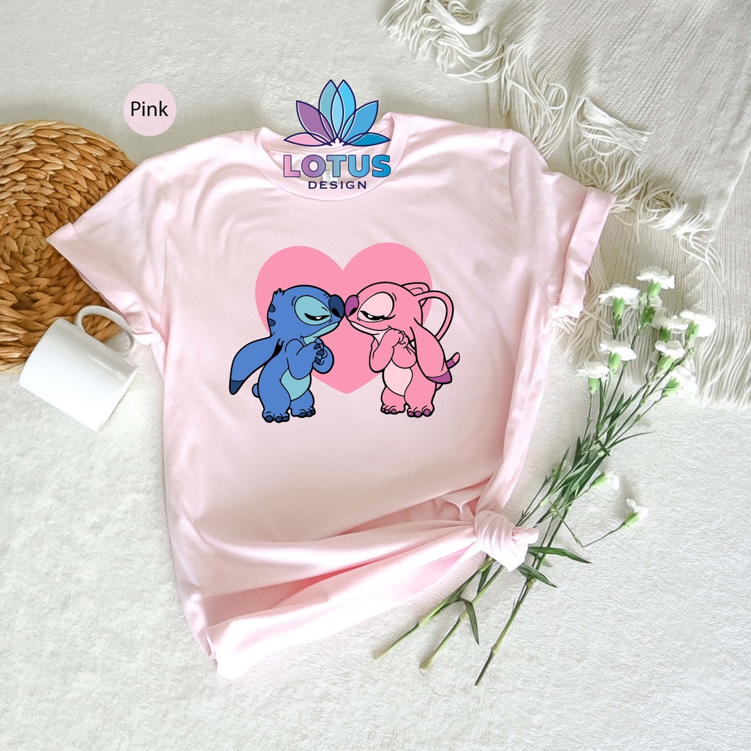 Stitch and Angel Shirt, Disney Couple Shirt, Disney Valentines Day ...