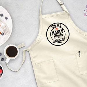 This is a Manly Apron, Funny BBQ Apron, Barbecue Apron, Gift for Men ...