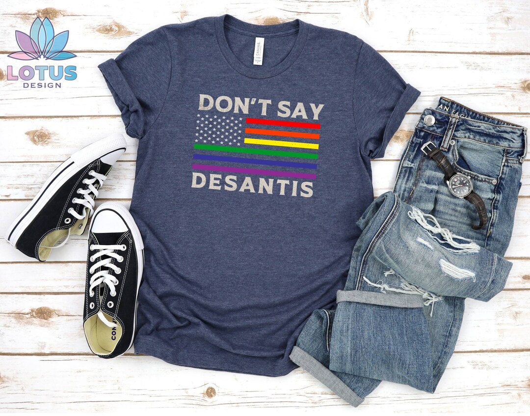 Don't Say Desantis T-shirt, Equal Rights Tee, LGBT Pride Shirt, Lesbian ...