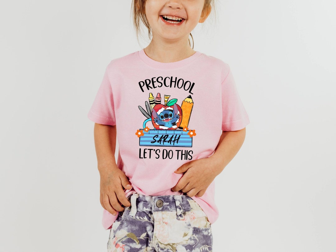 Custom Stitch Shirt, Custom Pupil Shirt, Let's Do It Shirt, Preschool ...