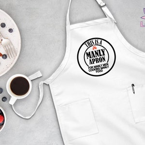This is a Manly Apron, Funny BBQ Apron, Barbecue Apron, Gift for Men ...