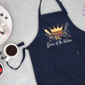Queen of the Kitchen Apron, Mom Apron, Chef Apron, Funny Cooking Apron ...