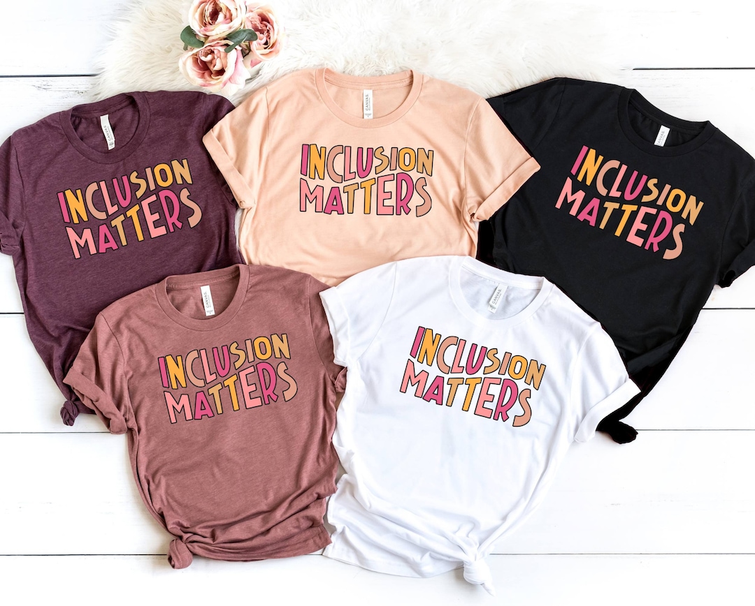 Inclusion Matters T-shirt, Disabled Kids Tee, Bias-free World, Autism ...