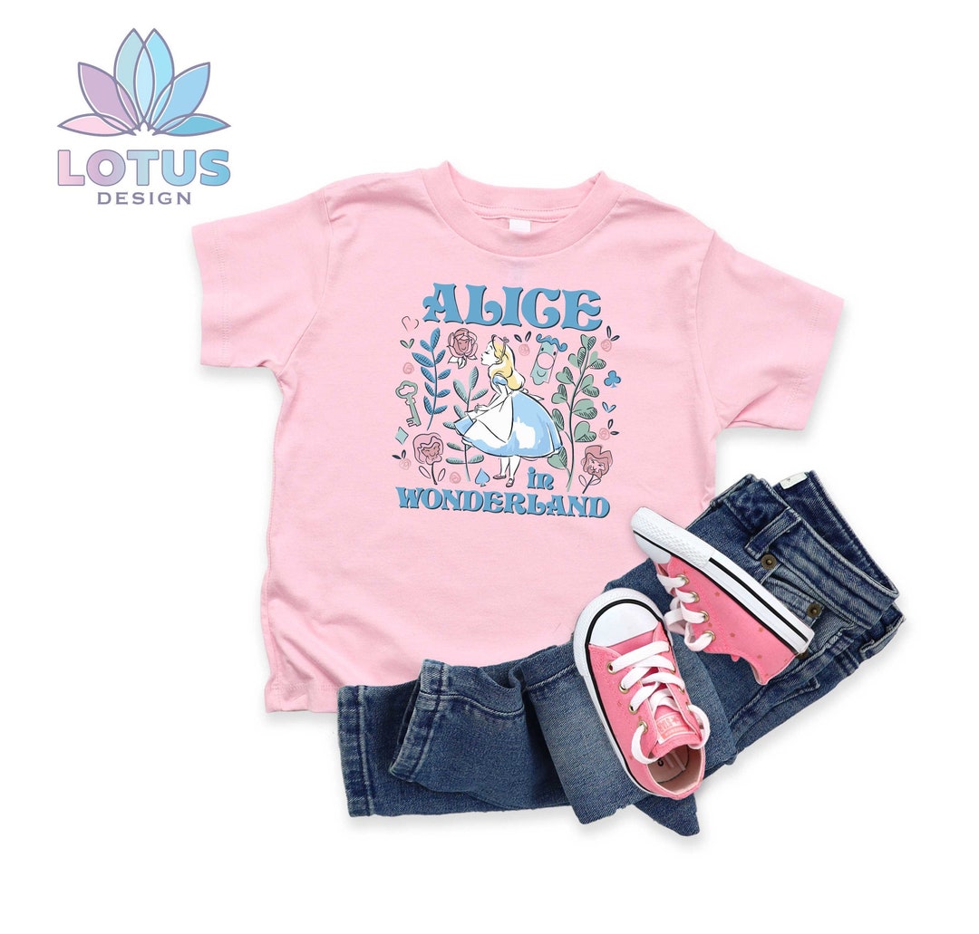 Alice in Wonderland Shirt, Disney Alice Shirt, Floral Alice Shirt ...