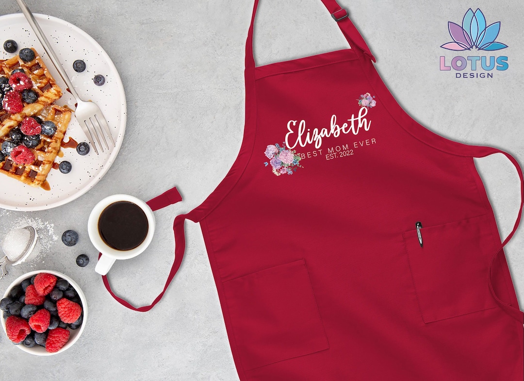 Personalized Mama Apron, Custom Mothers Day Gift Apron, Gift for Mother ...