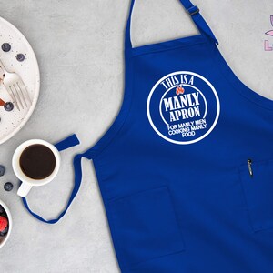 This is a Manly Apron, Funny BBQ Apron, Barbecue Apron, Gift for Men ...