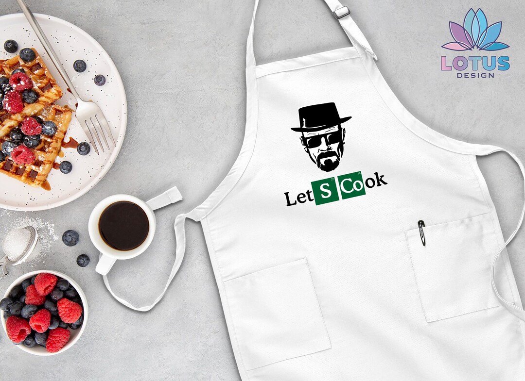 Let's Cook Apron, Chef Gift Apron, Artist Apron, Chef Dad Husband ...