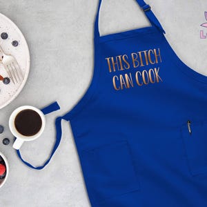 Personalized Apron, Logo Apron, Faux Glitter Apron, Cooking Apron ...