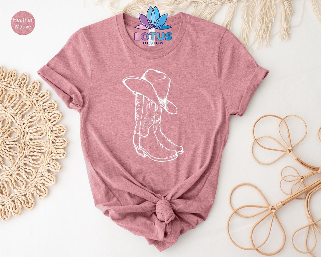 Cowboy Boots T-shirt, Knockin Boots T-shirt, Country Vintage T-shirt ...