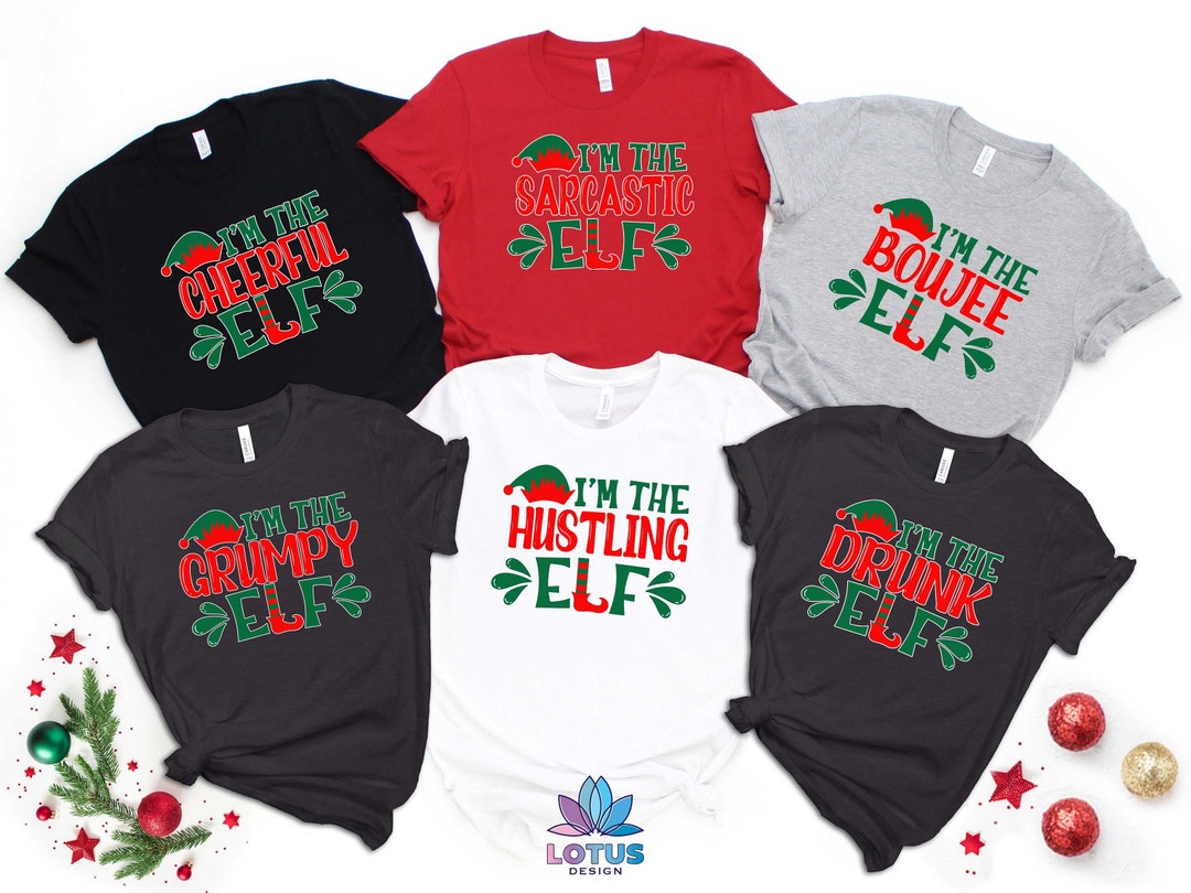 Custom Elf Shirts, Elf Christmas Family Shirts, Funny Christmas Tee ...