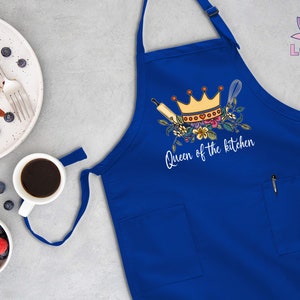 Queen of the Kitchen Apron, Mom Apron, Chef Apron, Funny Cooking Apron ...