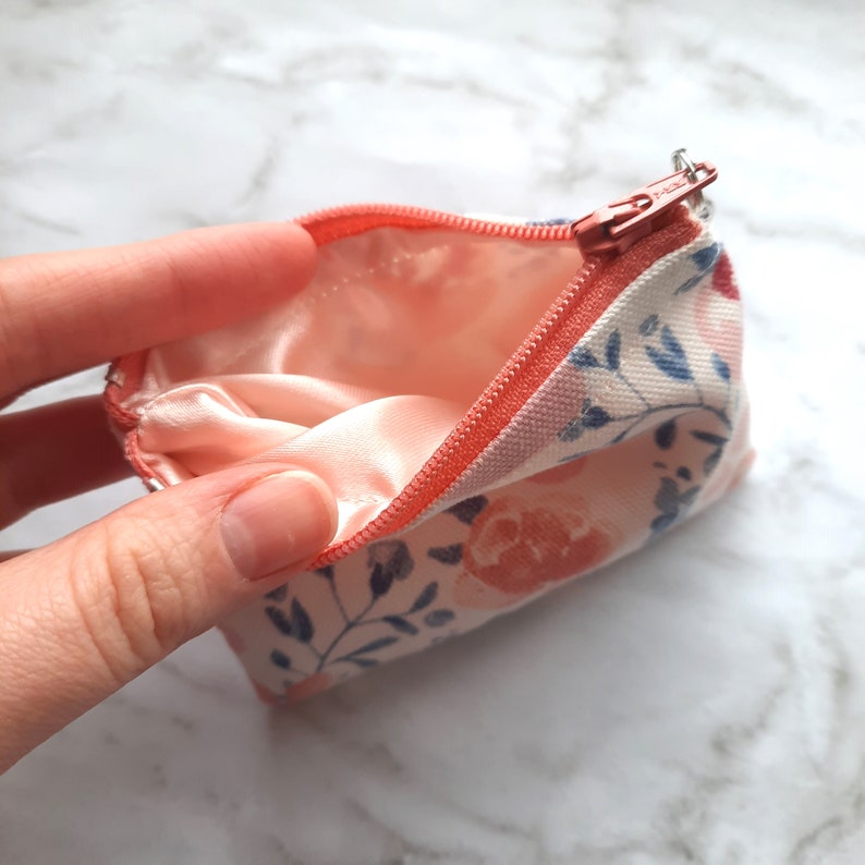 Hand-sewn Floral Rosary Pouch With Marian Zipper Pull - Etsy