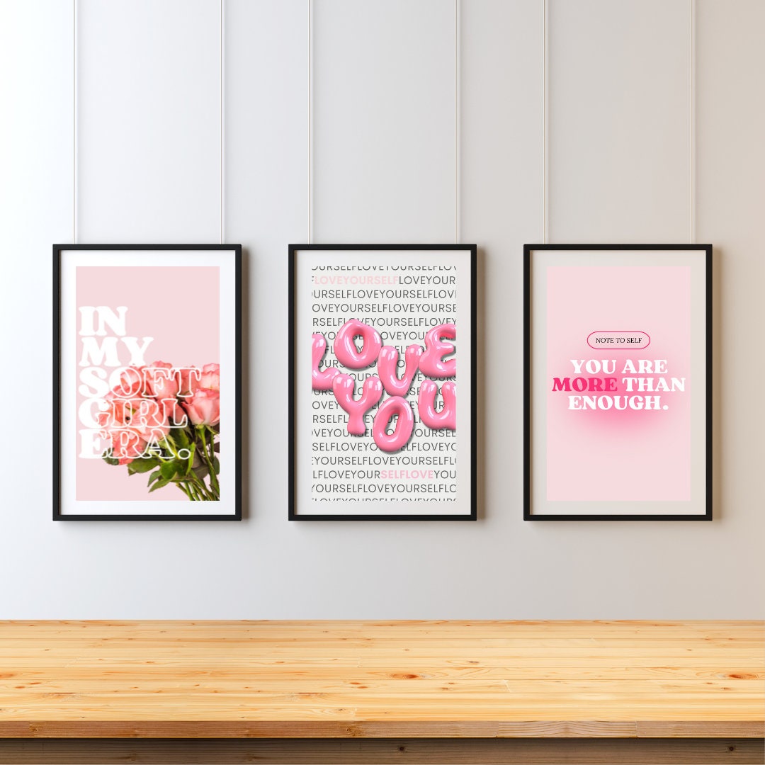 Self-love Affirmation Posters Set | Trendy Decor | Self-love Wall Art ...