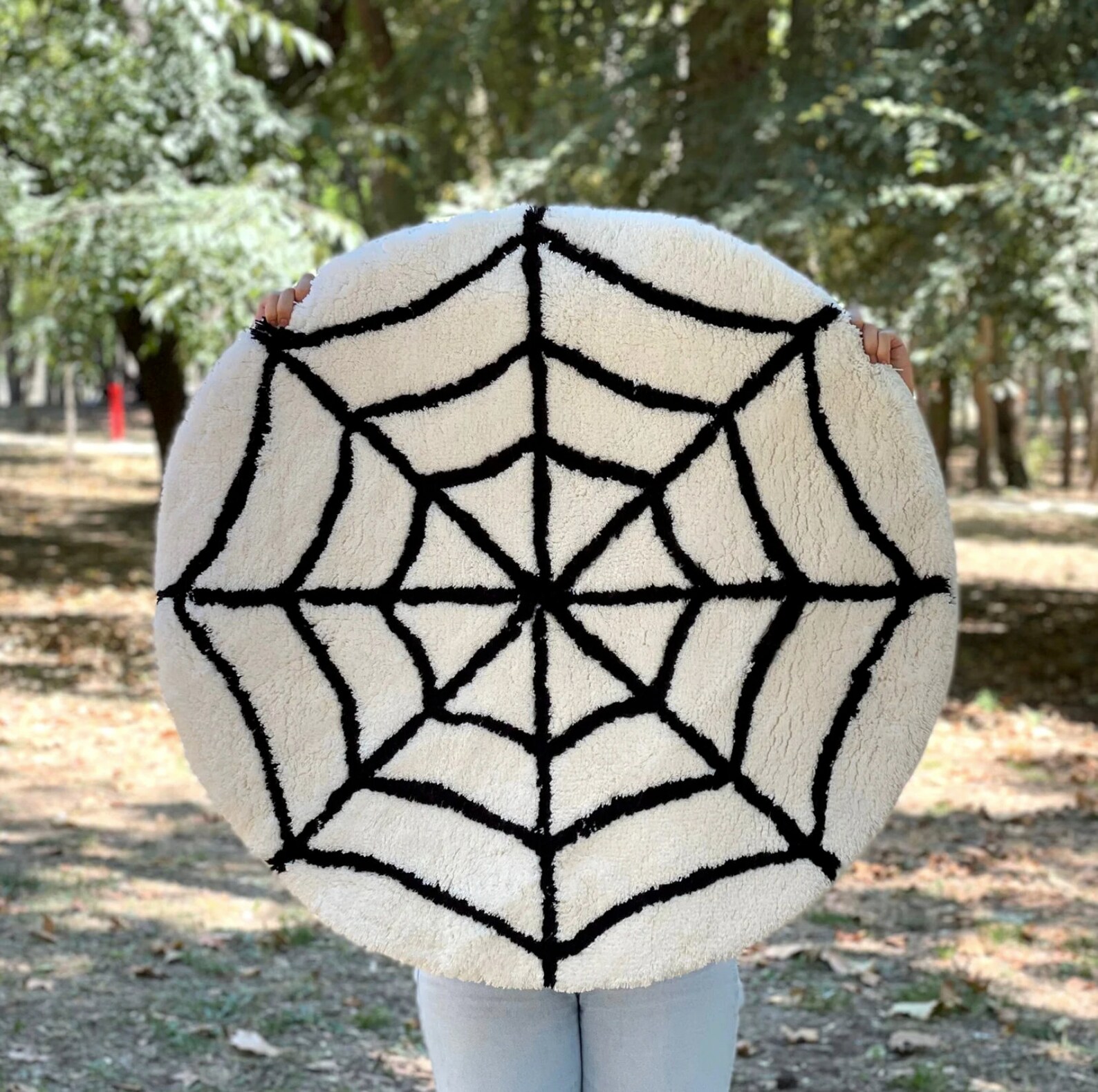 Halloween Spider Web Rug Spider Web Rug Halloween Rug - Etsy