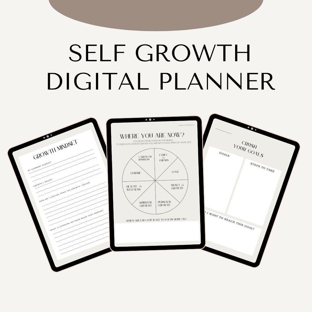 Money and Growth Mindset Digital Planner 25 Pages - Moon Phase Calendar ...