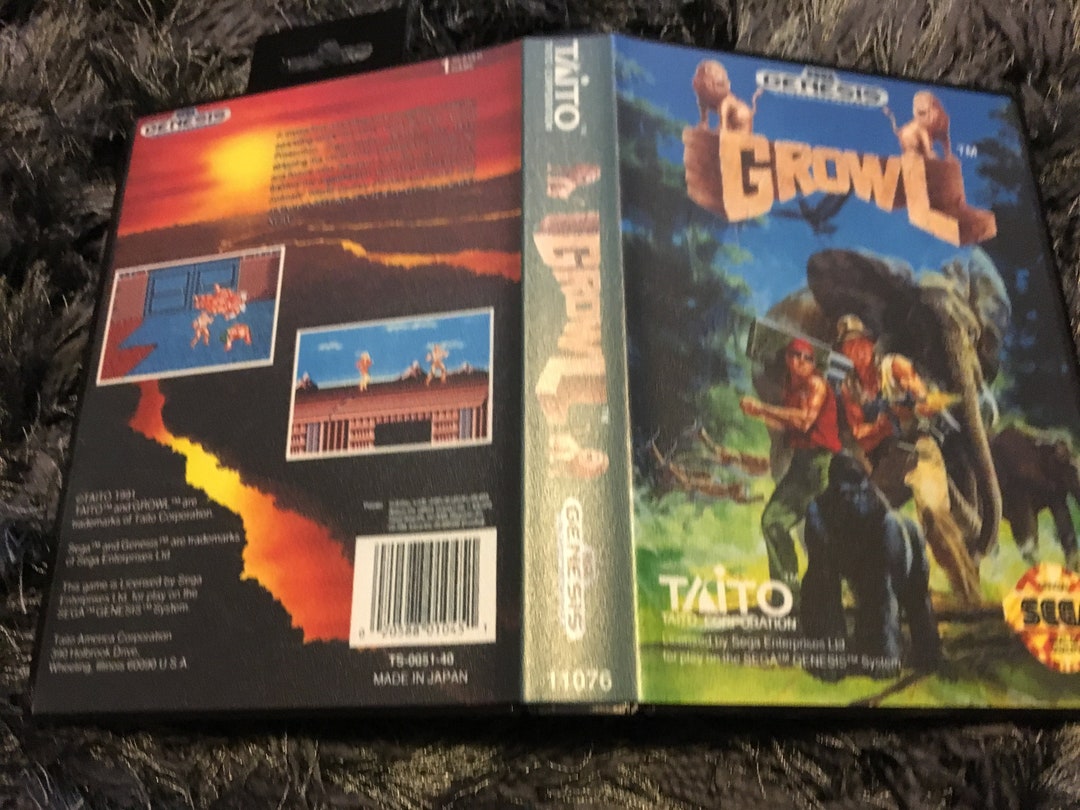Growl - USA Version - SEGA Mega Drive GENESIS - Etsy