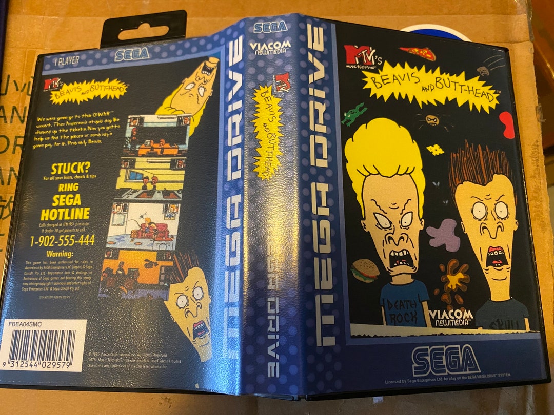 Beavis and Butt-head - PAL Version - SEGA Mega Drive GENESIS - Etsy