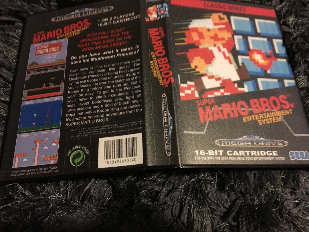 Super Mario Bros. - PAL Version - SEGA Mega Drive GENESIS - Etsy