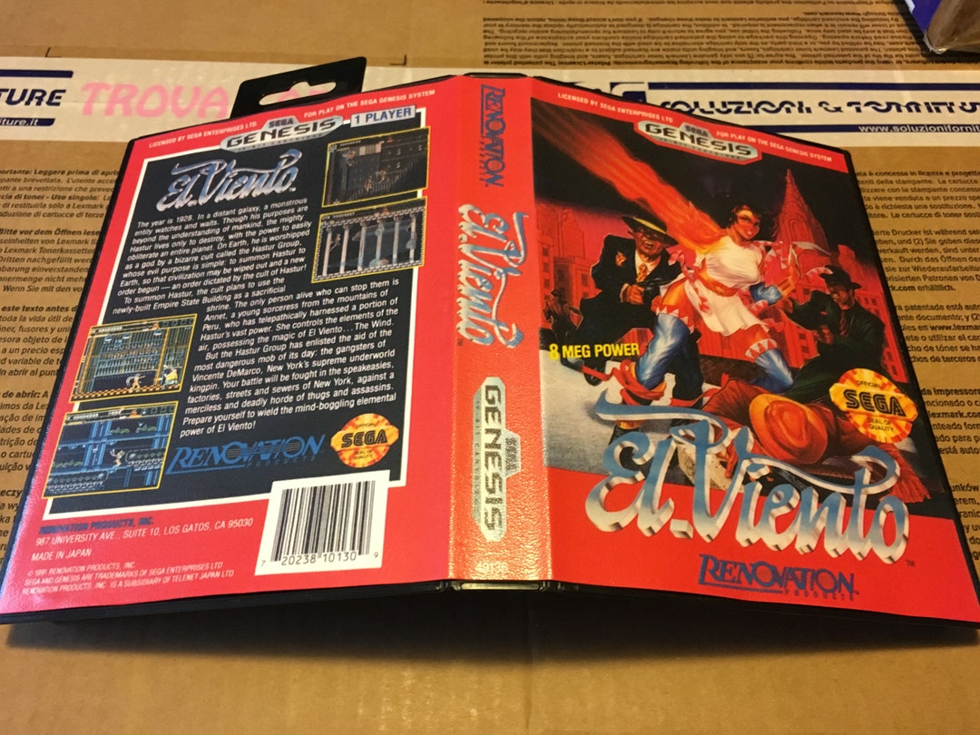 El Viento - USA Version - SEGA Mega Drive GENESIS - Etsy